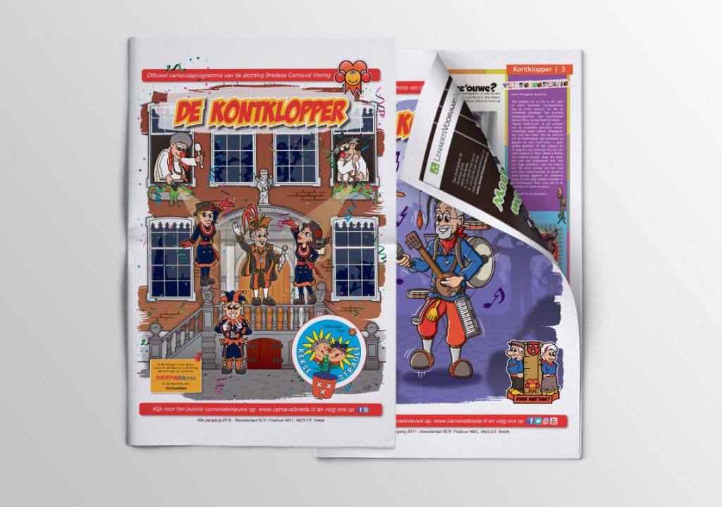 Carnavalskrant Breda (de Kontklopper) - Ontwerp Enzo